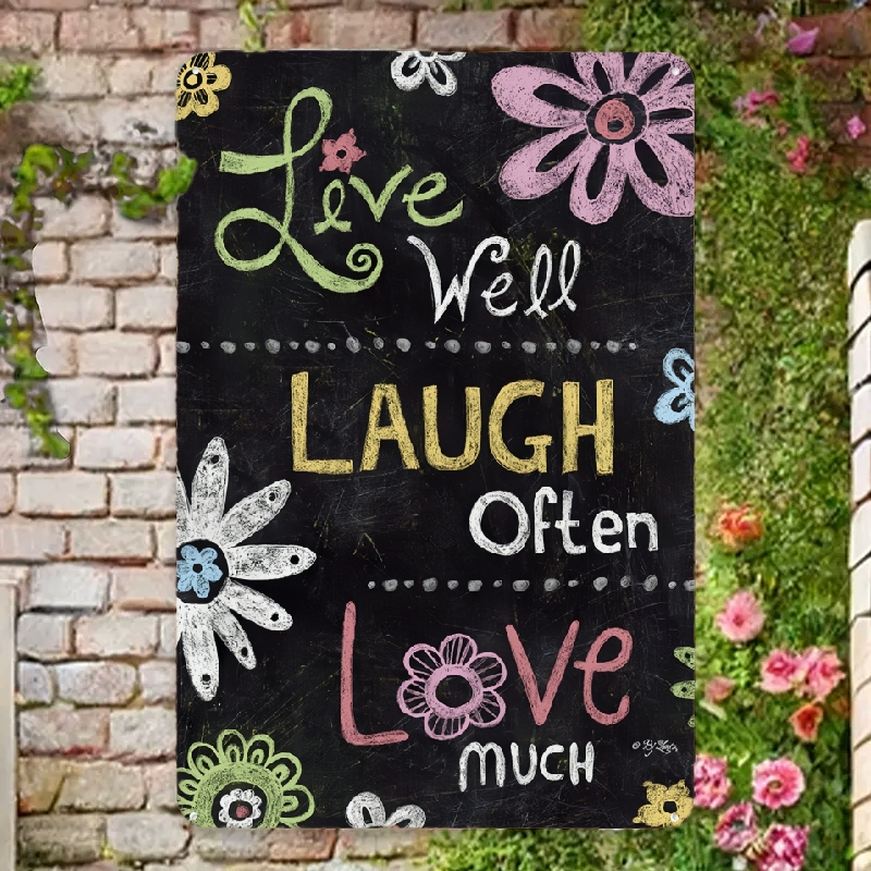 Live Laugh Love Chalkboard Live Laugh Love Sign 8x12 Inch Live Laugh ...