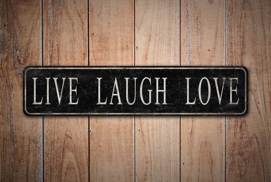 Live Laugh Love Live Love Sign Vintage Style Sign Live Love Decor Metal ...
