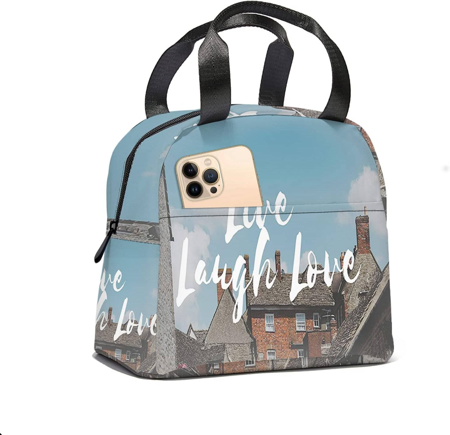 Live Laugh Love Lunch Box For Women & Men,Scenery and a Words,Portable ...