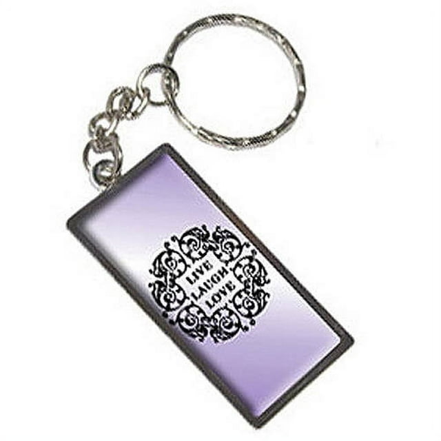 Live Laugh Love Purple Keychain Key Chain Ring - Walmart.com