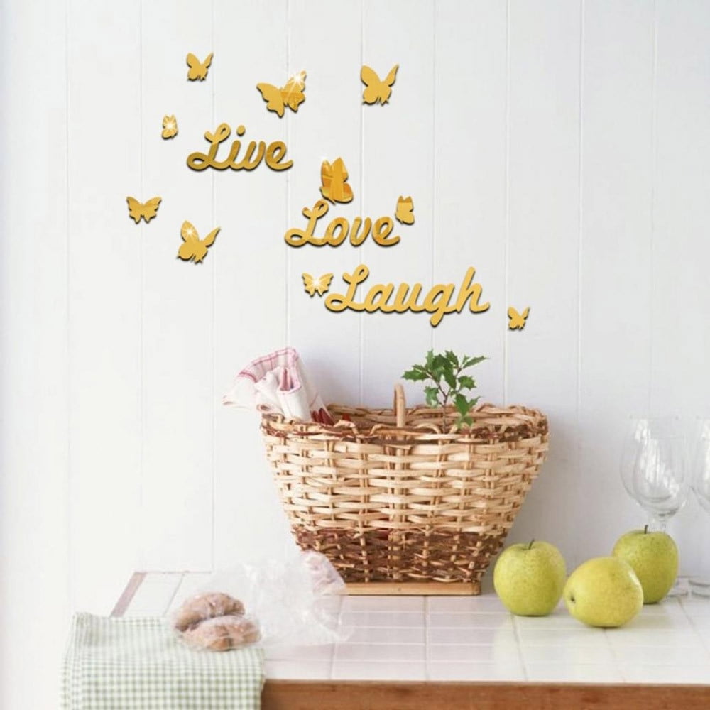 Live Laugh Love Quote Removable Wall Art Stickers Mirror Decal Diy Room ...