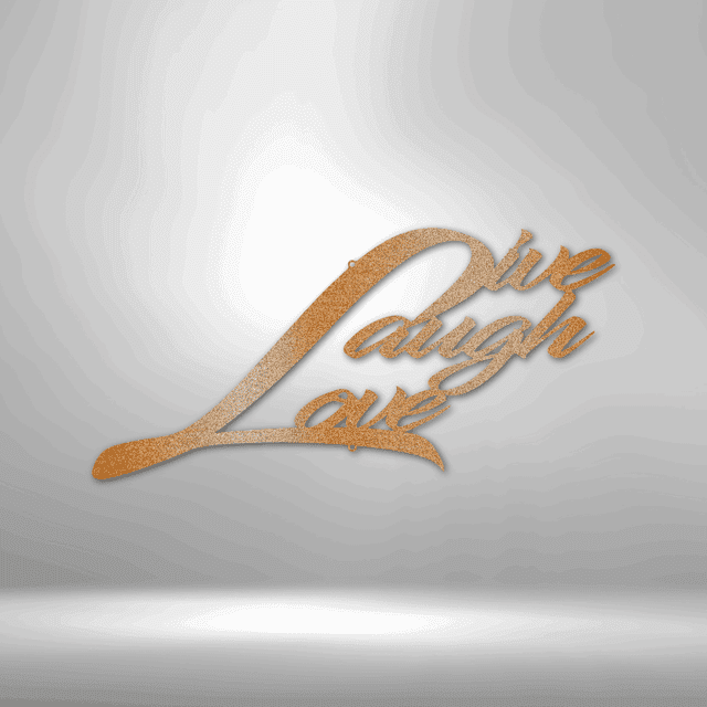Live Laugh Love Steel Sign Laser Cut Powder Coated Home & Office Metal ...