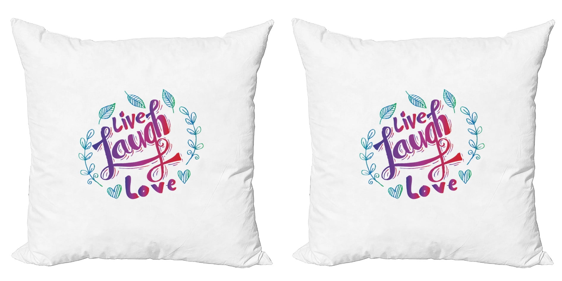 Ambesonne Saying Throw Pillow Cover 2 Pack, Inspiration Phrase, 18 ...
