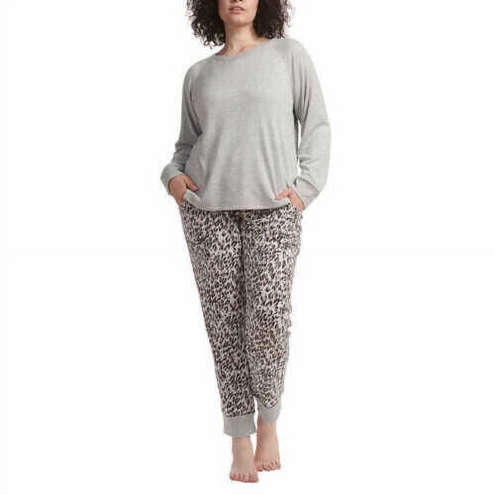 Live Love Lounge Ladies' 3-Piece Lounge Set, Gray Heather/Natleo 2XL ...