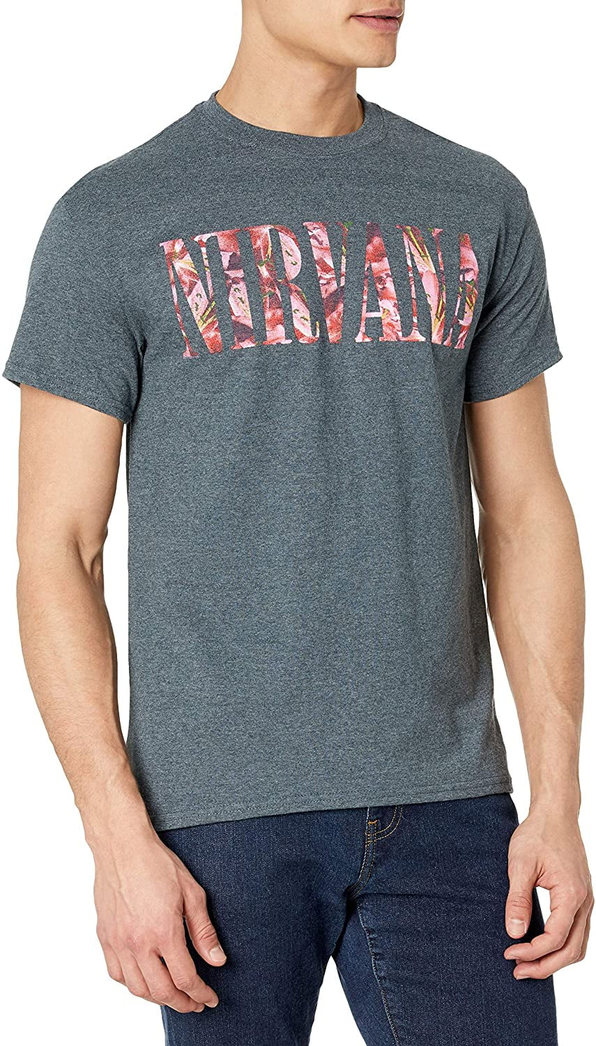 Live Nation Merchandise LNM-NV1559-M Nirvana Floral Logo T-Shirt ...