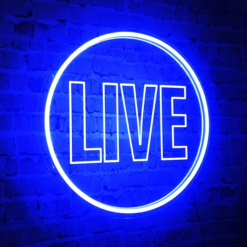 Live Neon Lights Sign, USB Powered Live On Air Led Light Sign, Dimmable ...