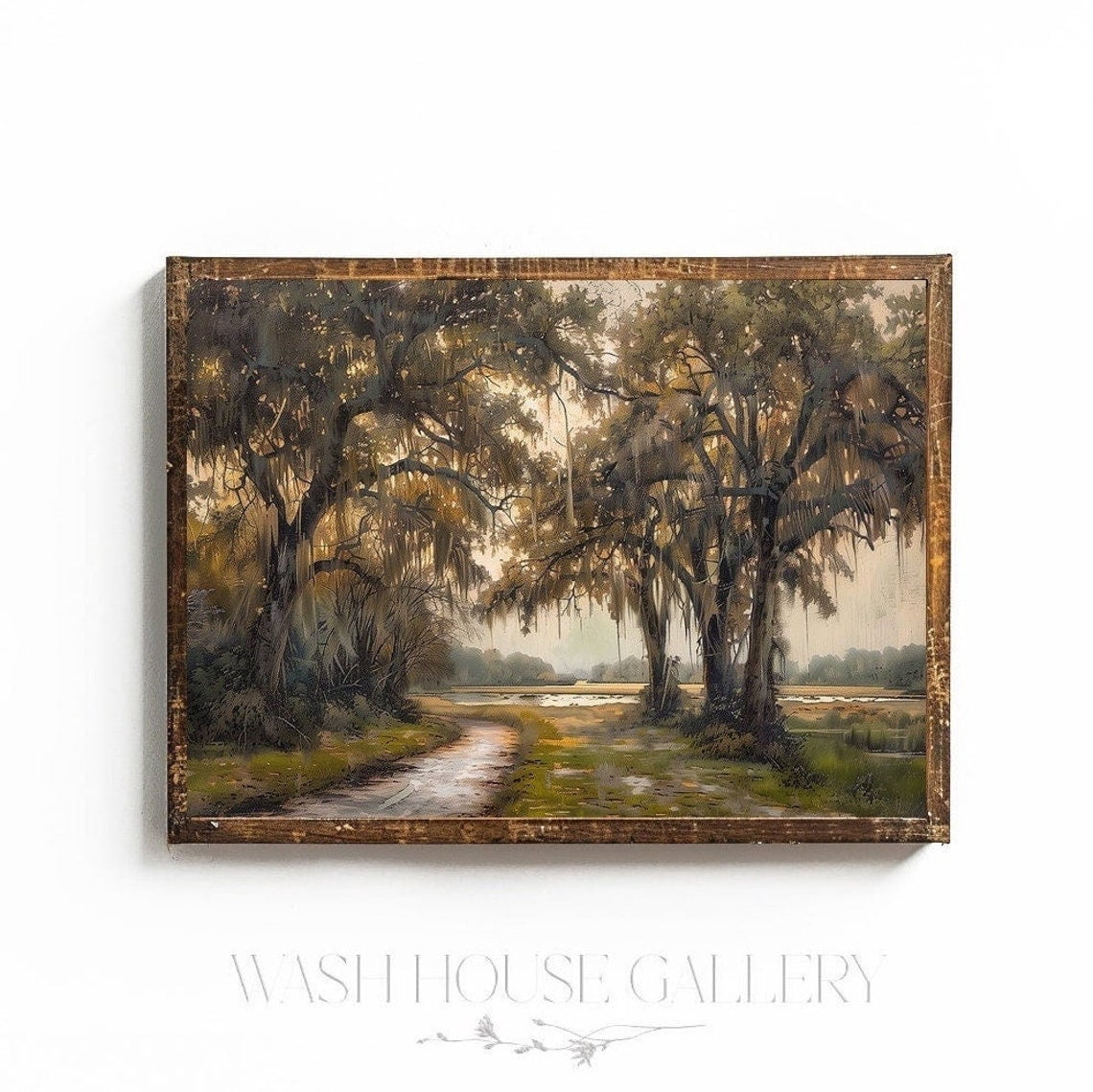 Live Oaks Poster Charleston Wall Art Savannah Georgia Avenue Of Oaks ...