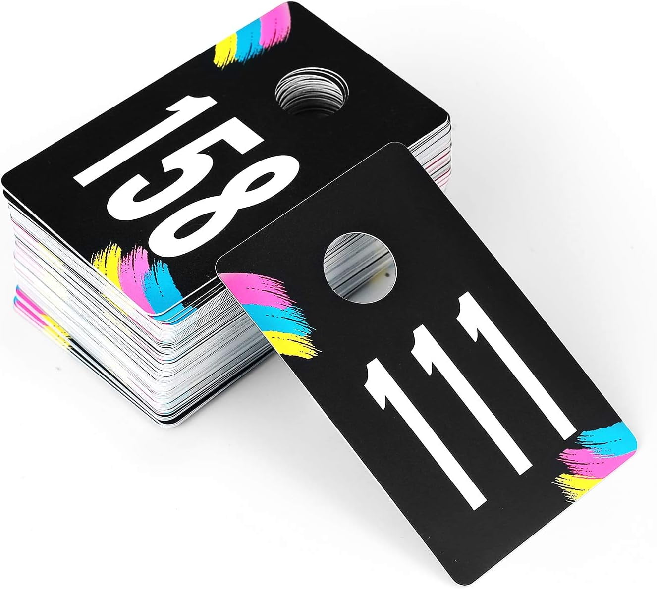 Live Sale Plastic Number Tags, Normal and Reverse Mirror Image Coat ...
