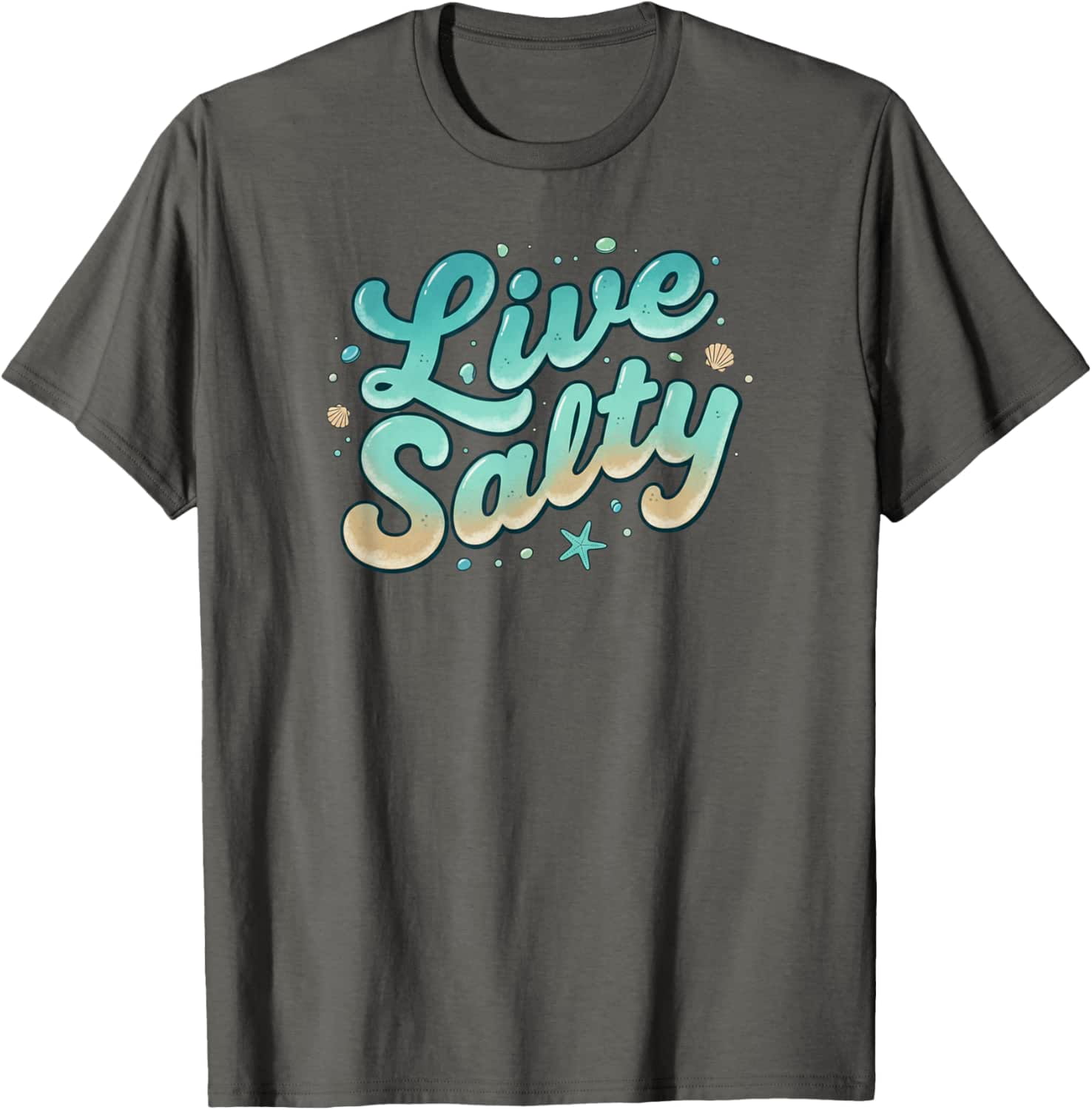 Live Salty Retro Beach Vibes Sea Salt Ocean Lovers T-Shirt - Walmart.com