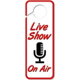 Live Show On Air Microphone Plastic Door Knob Hanger Sign - Walmart.com