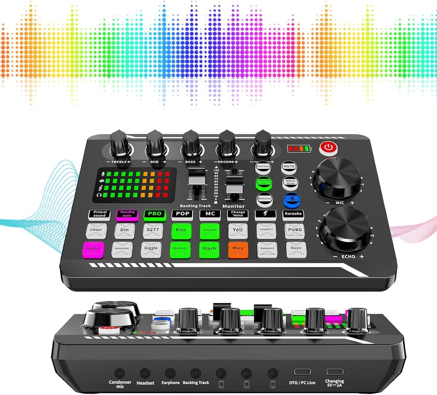 Live Sound Card with DJ Mixer Effects & Voice Changer, Live Sound Card ...