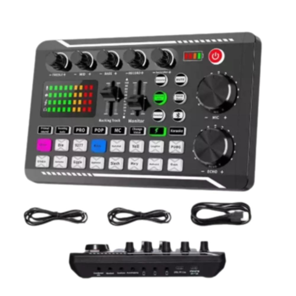 Live Sound Card with DJ Mixer Effects & Voice Changer, F998 Live Sound ...