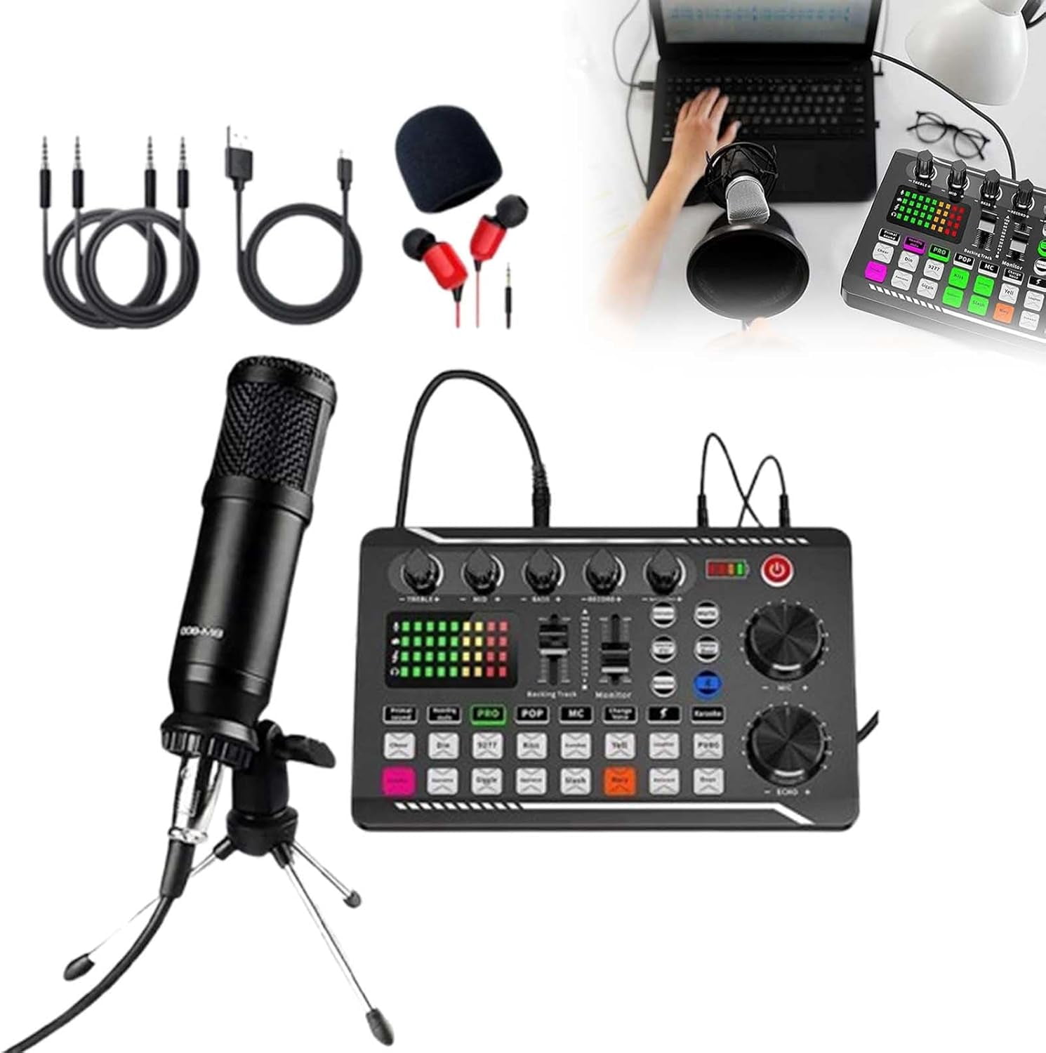 Live Sound Card with Dj Mixer Effects & Voice Changer, Live Sound Card ...