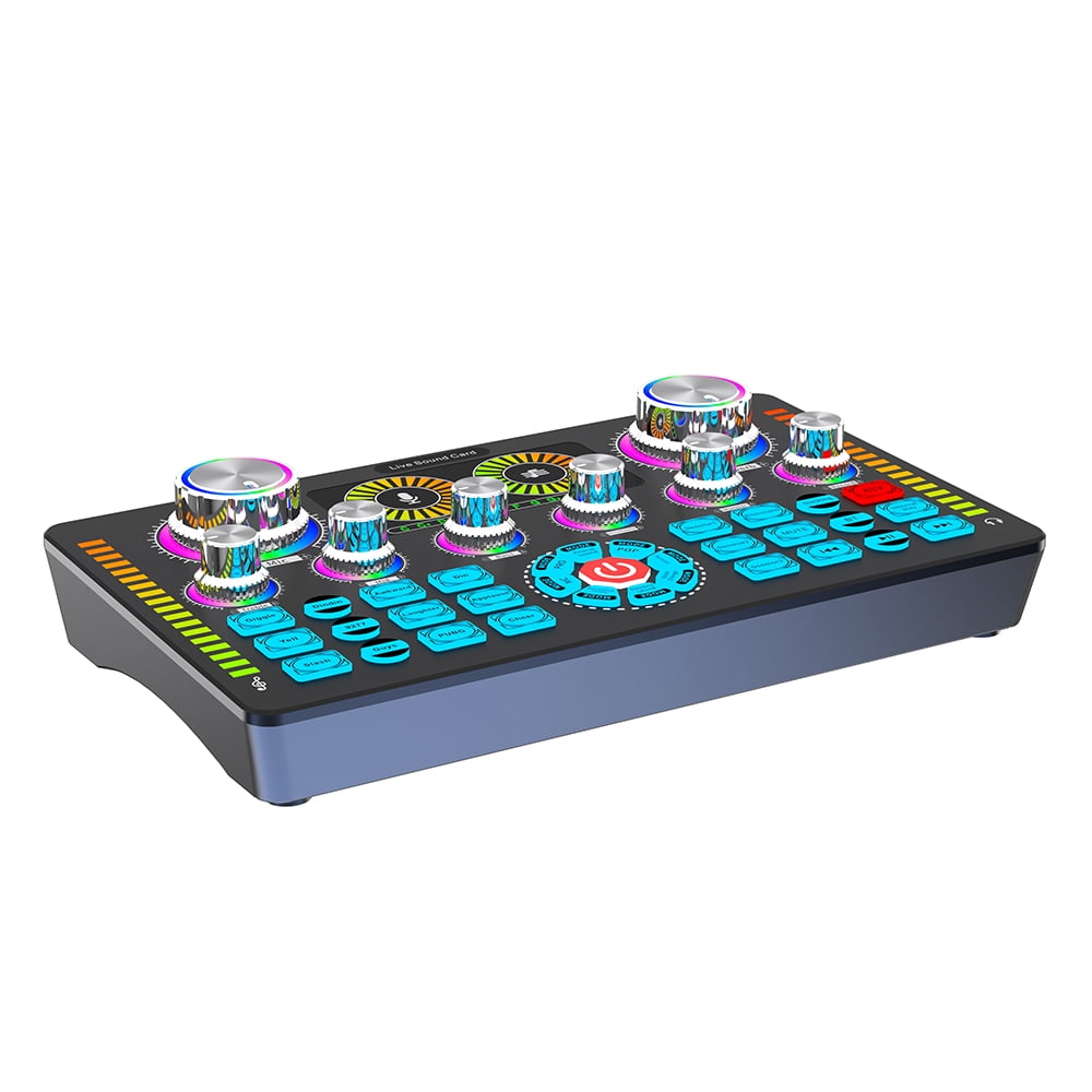 Live Sound Card,Type-c 3-speed Noise Live Sound Audio Bt 48v 5v Type-c ...