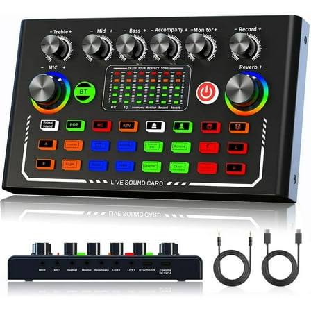 Vinci Audio Mixer Kit, Sound Card with DJ Mixer Effects, Voice Changer ...