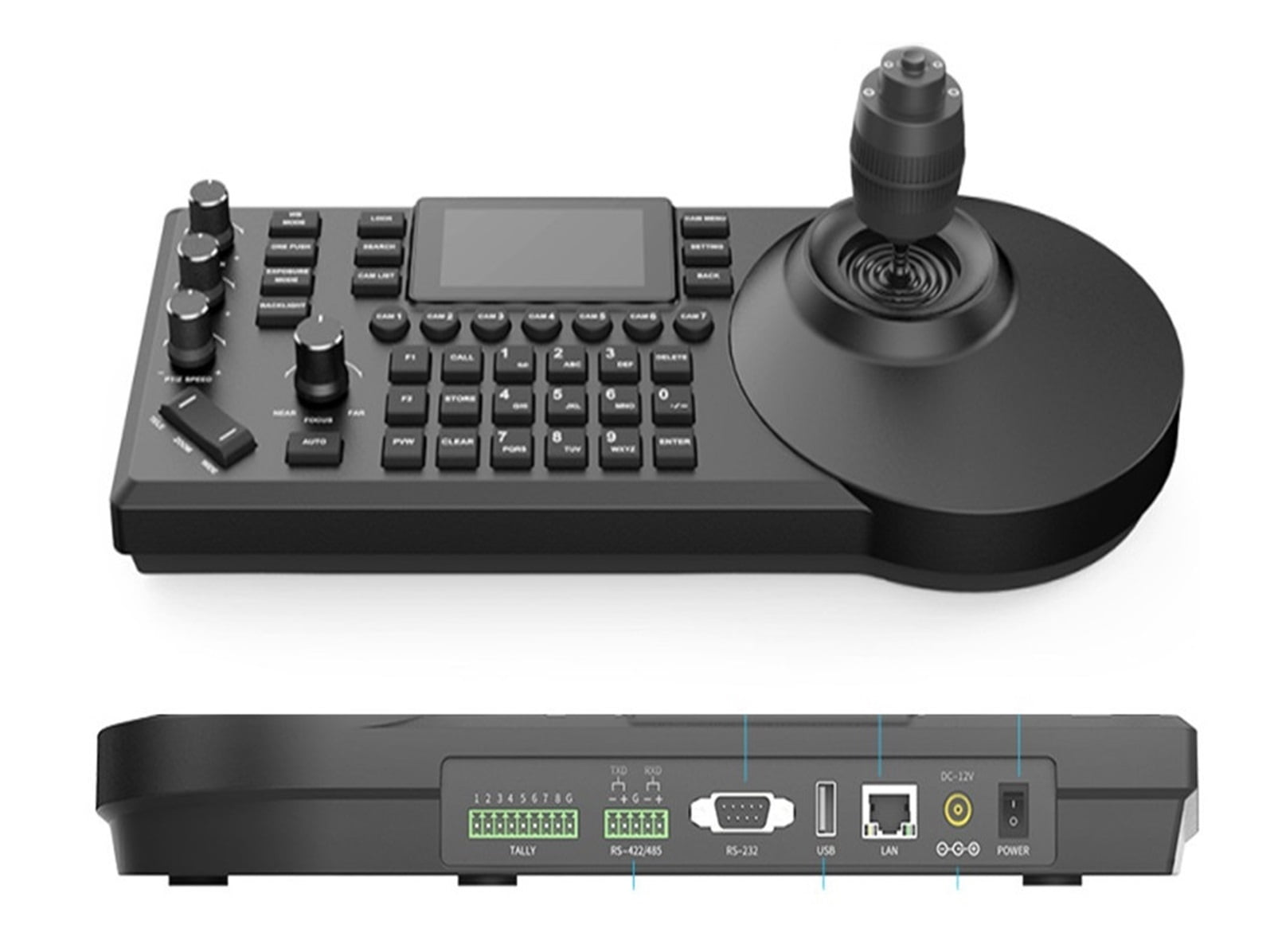 Live Streaming PTZ Controller Keyboard Joystick For Video Conference PTZ Camera Control ...