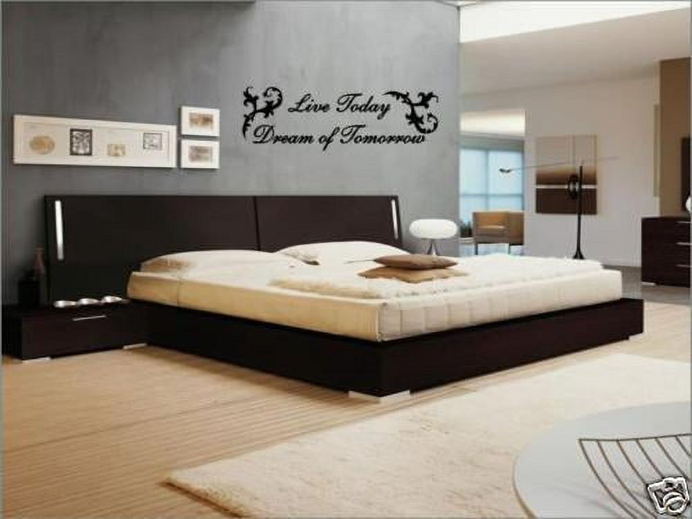 Live Today Dream of Tomorrow Wall Art Decal Home Words Lettering Decor ...