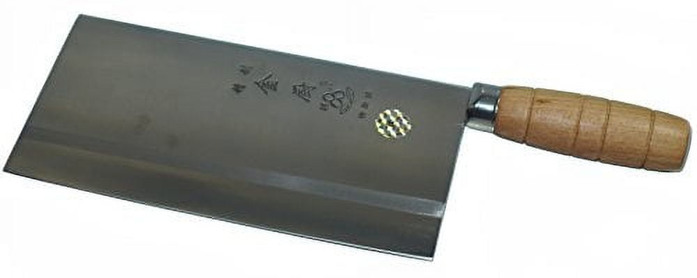 Live Well Chinese Traditional Chef Meat Cleaver Knife with Wooden ...