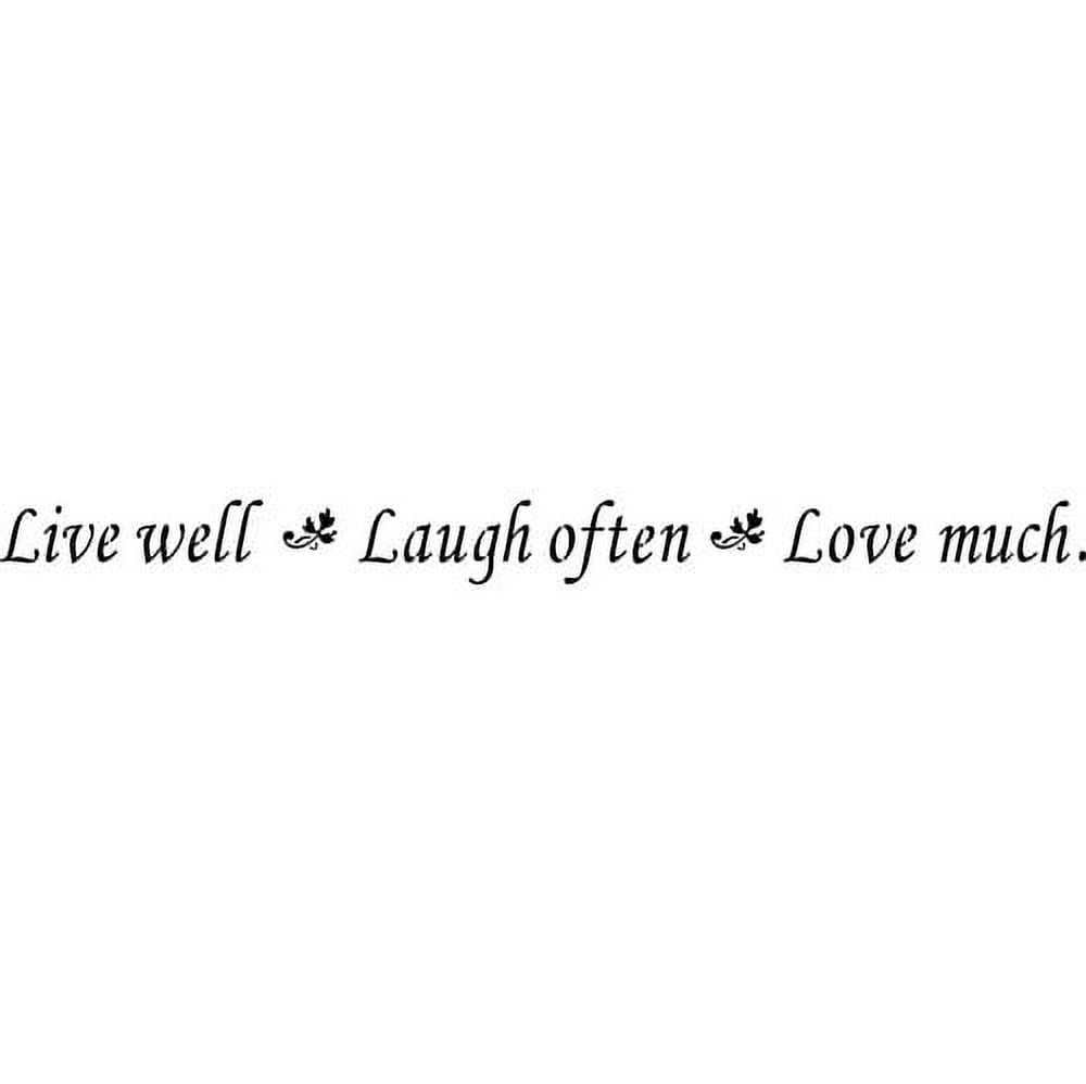 Live Well, Laugh Often, Love Much -Md Wall Stencil SKU #3558B by ...