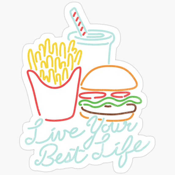 Live Your Best Life Sticker Phone Decal Water Bottle Stickers Car ...