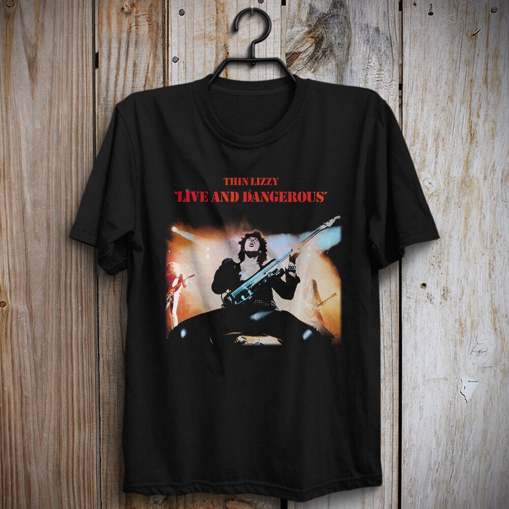 Live and Dangerous Thin Lizzy Jailbreak T-Shirt Phil Lynott Scott ...