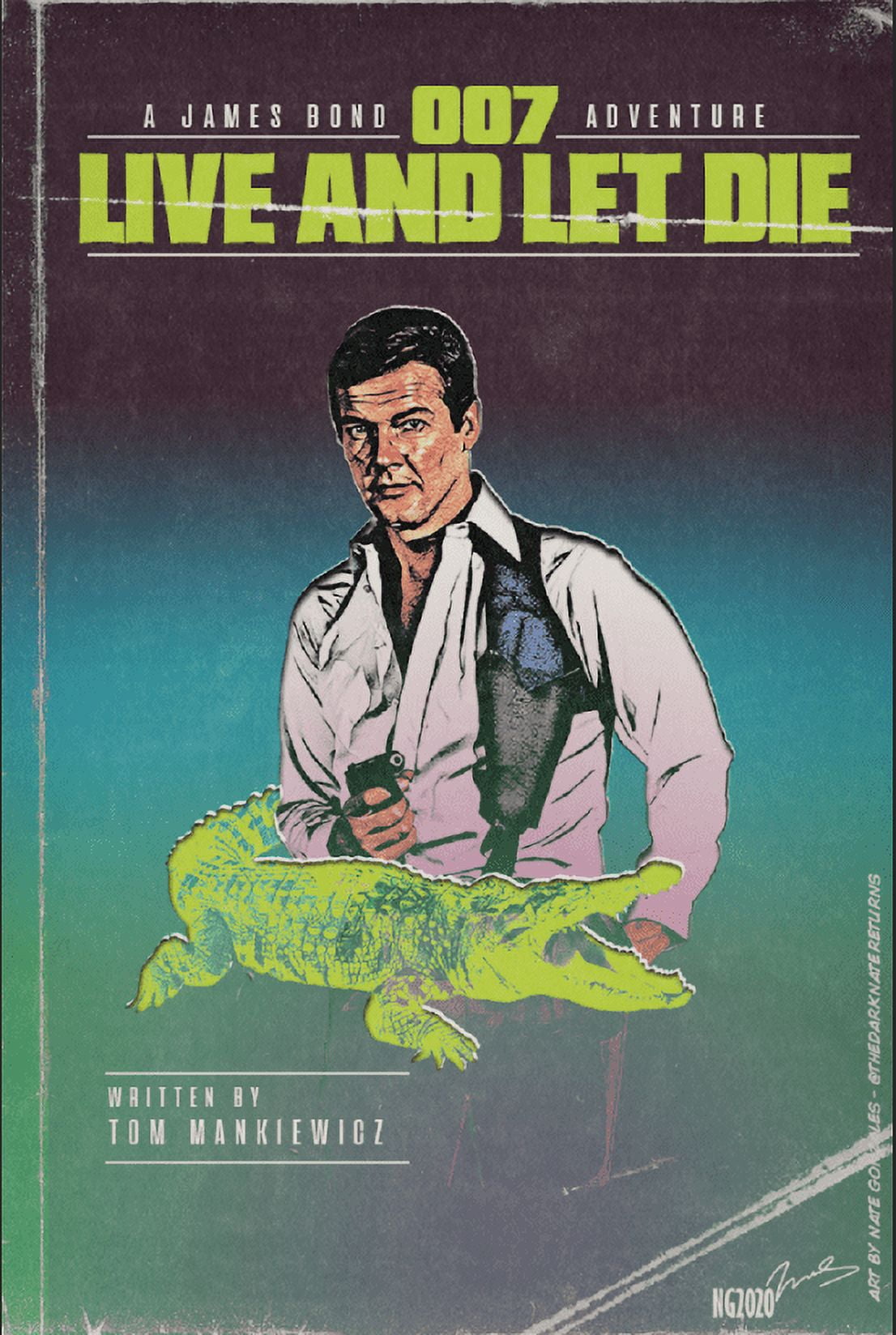 Live and Let Die (1973) Movie Poster 24x36 James Bond Classic, Roger ...