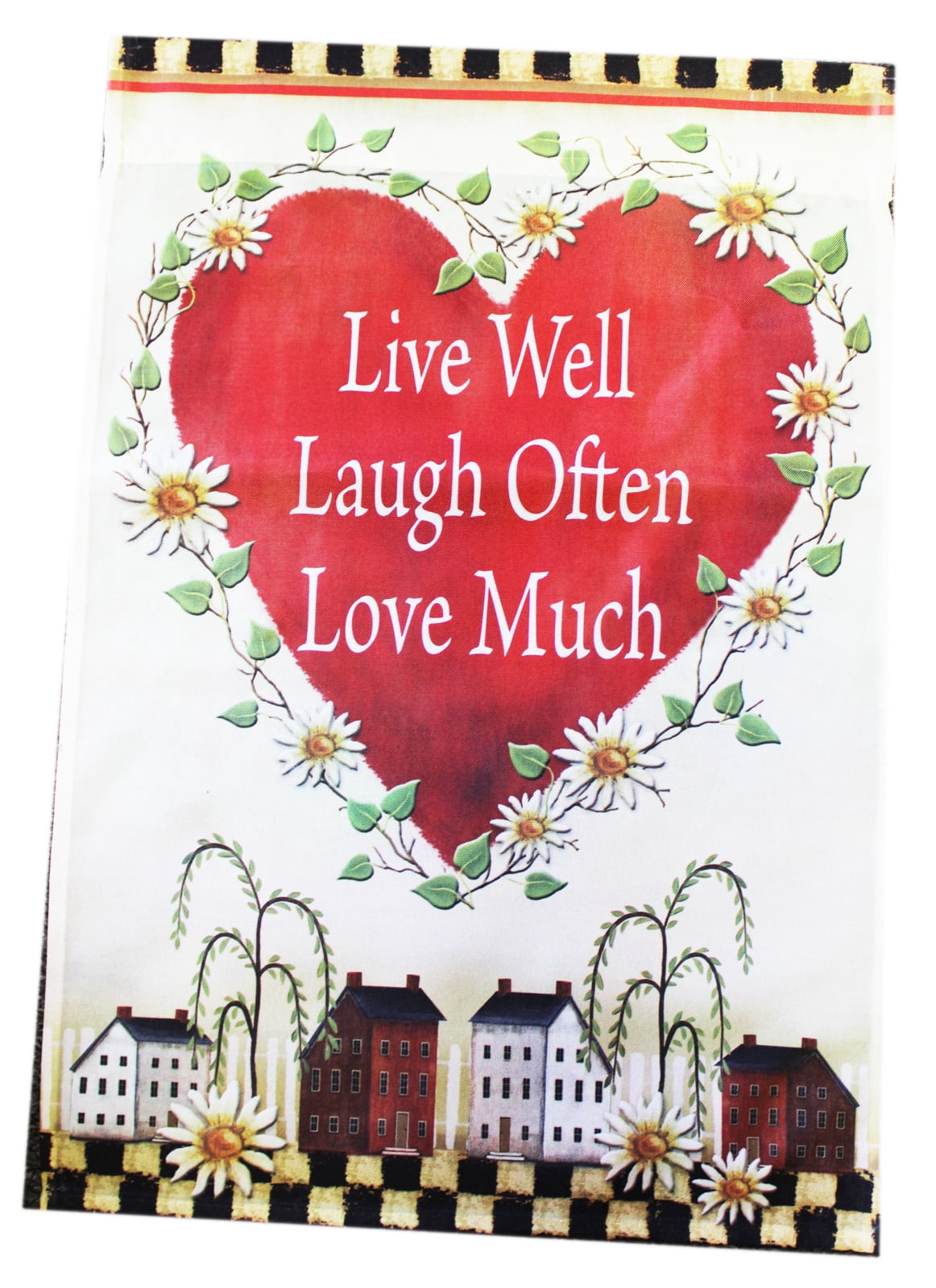 Live love Laugh Flag - Lawn Flag by Garden Accents (12 x 18 Inch ...