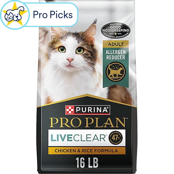 Purina Pro Plan LiveClear Cat Allergen Reducing with Chicken and Rice ...