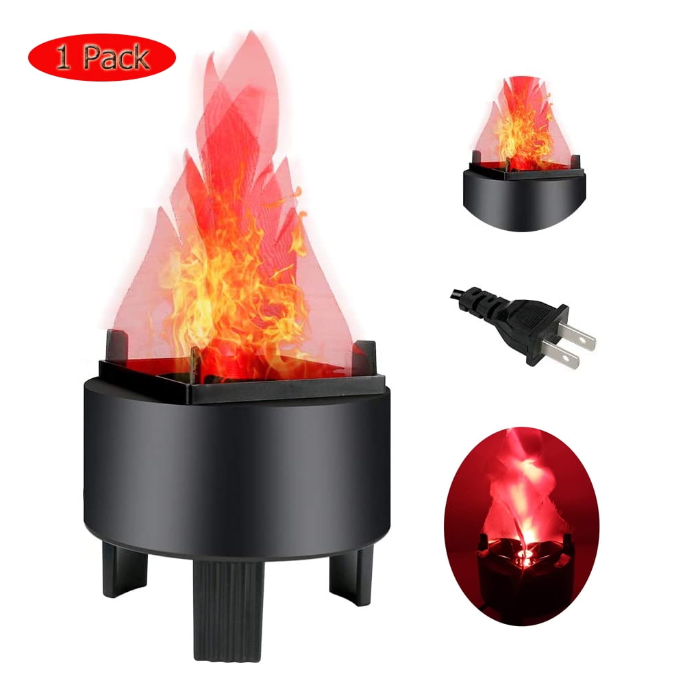 LiveGo 3D LED Fake Fire Flames Effect Light, 110V Electric Fake ...