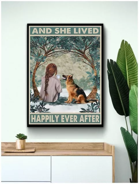 And She Lived Happily Ever After Poster, Dog Posters, German Shepherd ...
