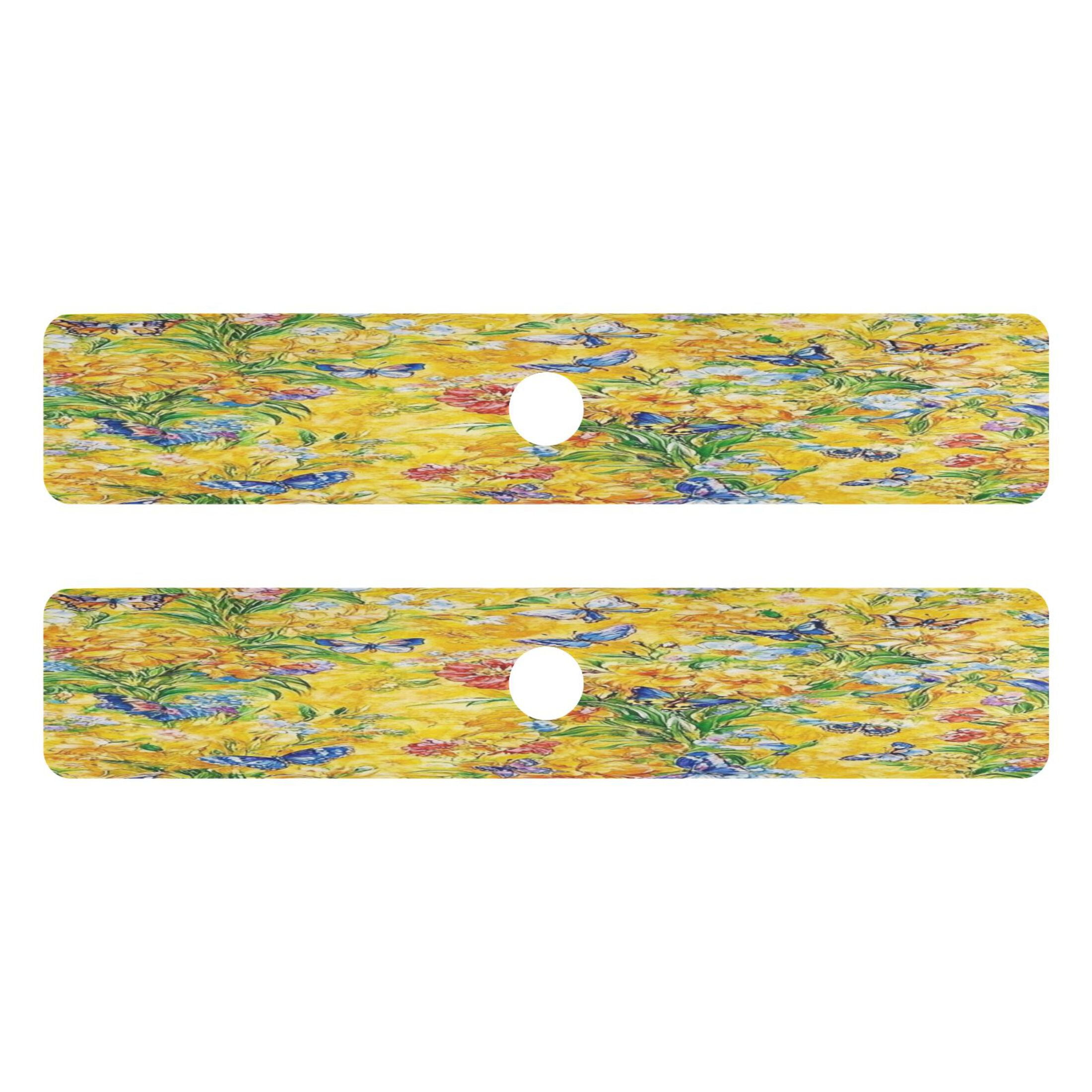 Lively Butterfly Garden Extra Long Silicone Algae Sink Mat 30x5.4in 2 ...