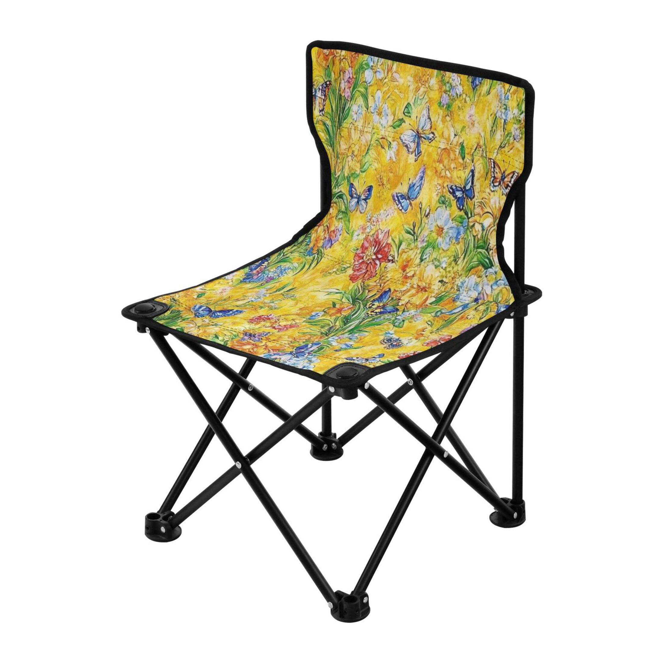 Lively Butterfly Garden Kids Camping Chairs Folding Chair for Children ...