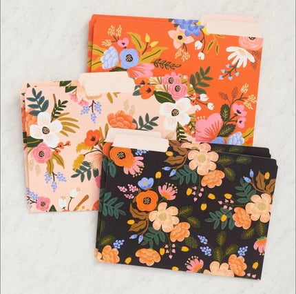Lively Floral File Folders 3 pcs - Walmart.com