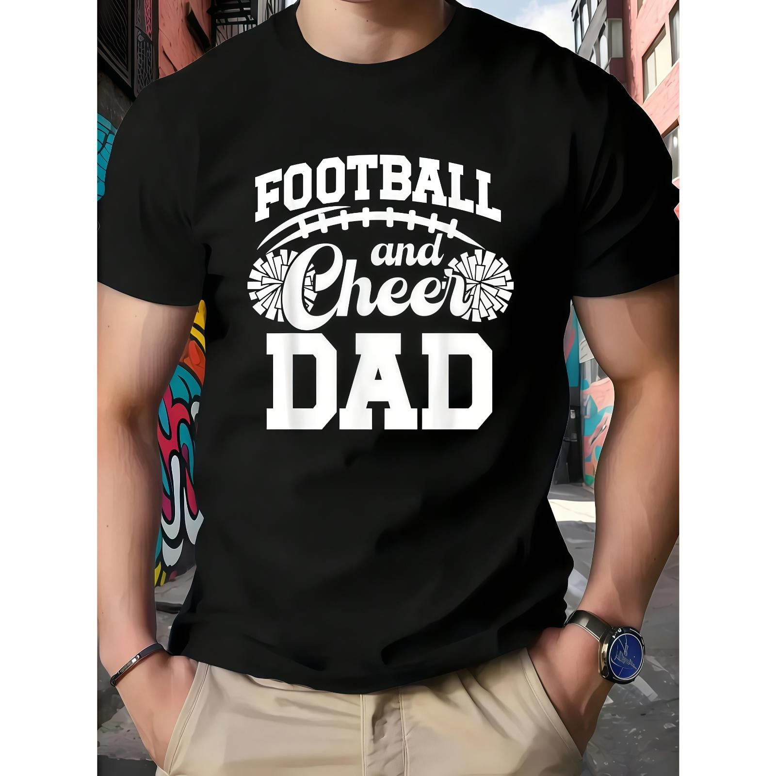 Lively Football - Cheer Dad Themed Art Tee,Tops Showcases "FOOTBALL and ...