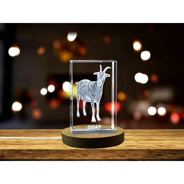 Lively Goat Crystal Carvings | Exquisite Gems Etched with Playful ...