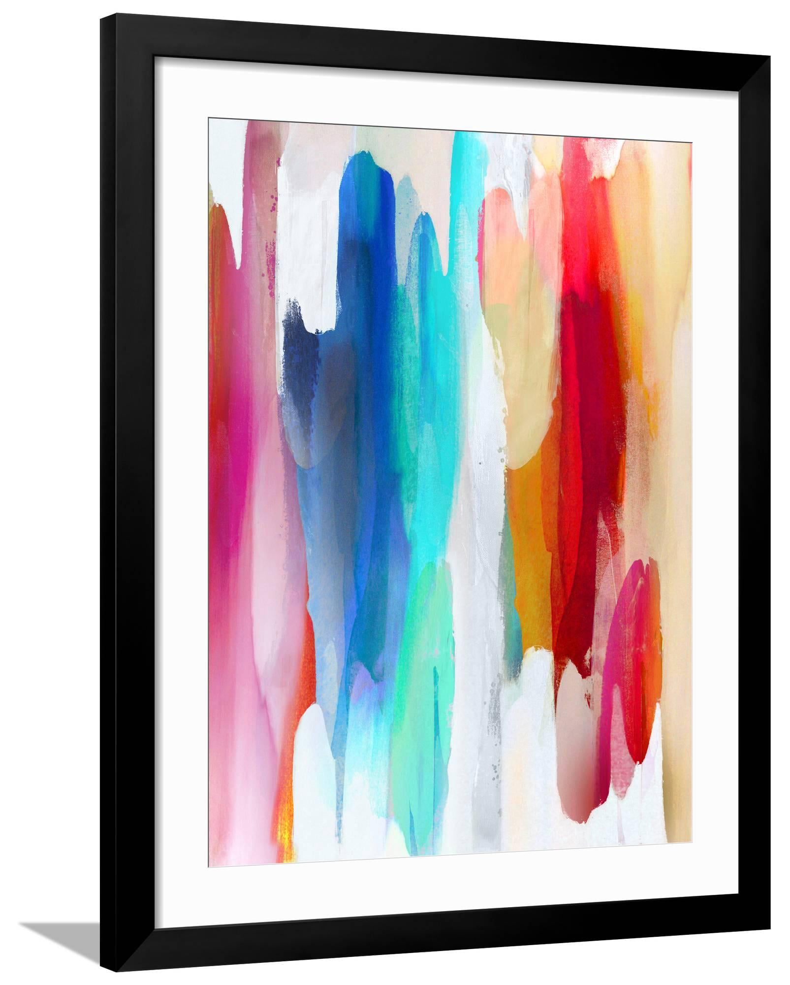 Art.com Lively II Art Print by Jackie Hanson, Black Frame Wall Art, 32 ...