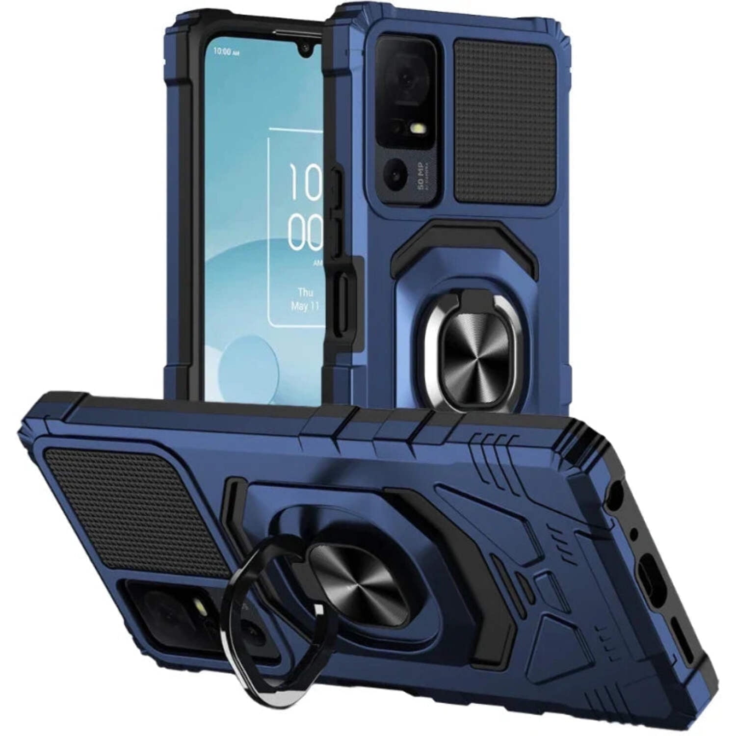 Lively Jitterbug Smart4/TCL 40 XL Armor Magnetic Case - Blue - Walmart.com