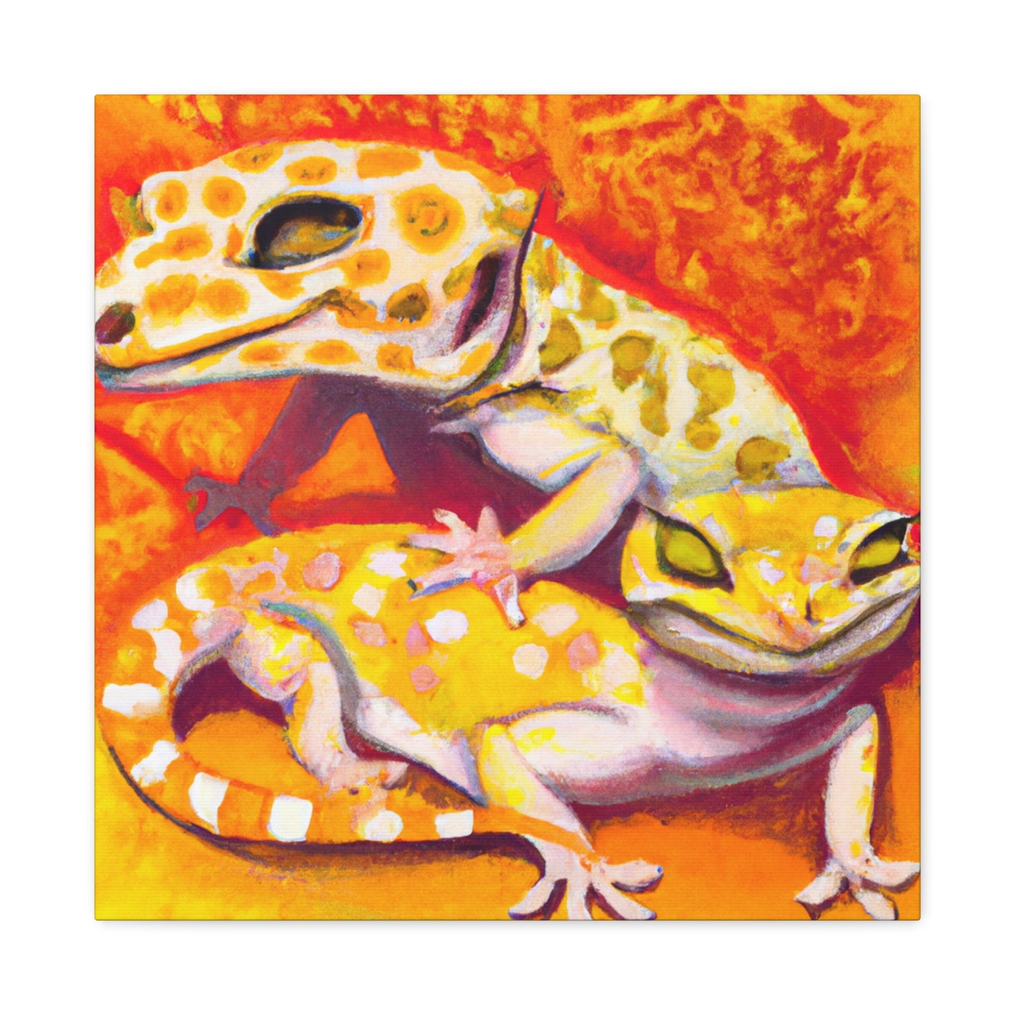 Lively Leopard Gecko - Canvas - Walmart.com