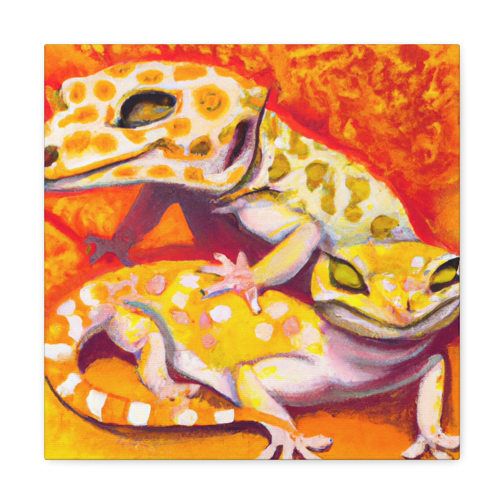 Lively Leopard Gecko - Canvas - Walmart.com