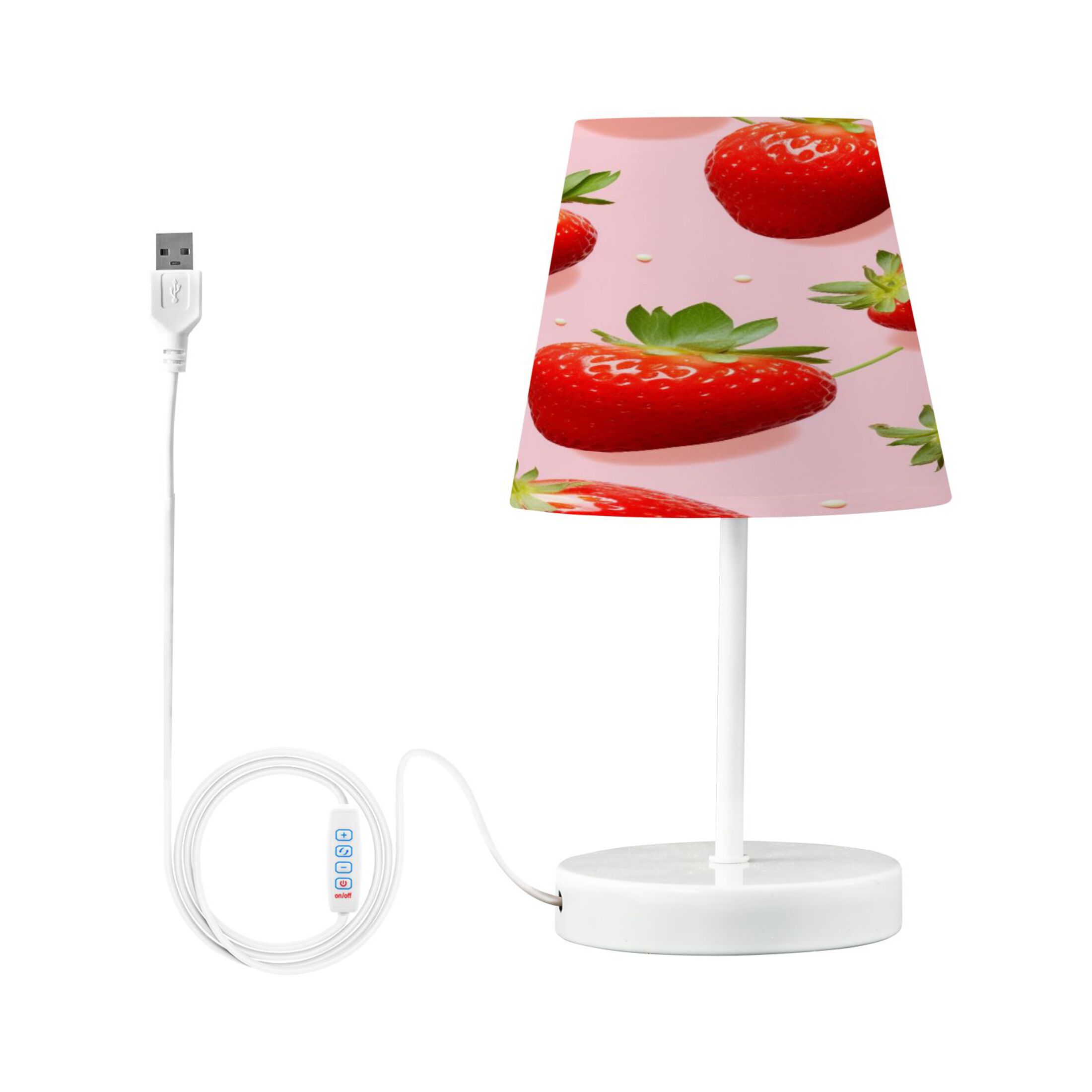 Lively Strawberries Desk Lamp LED Table Nightstand Lamps with 3 Color ...