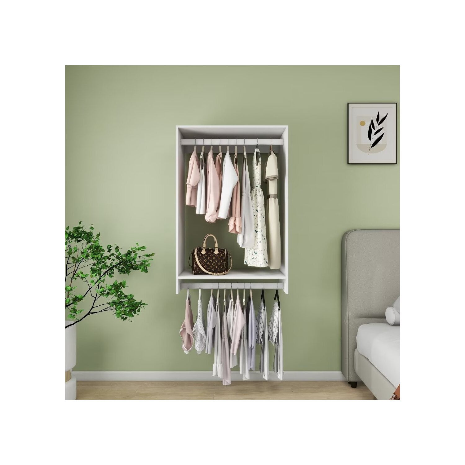 LivelyLodge Wooden Modular Closet Strorage :Closet Organizer Modern ...