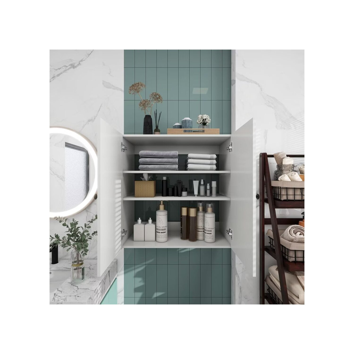 LivelyLodge Wooden Modular Closet System :Closet Organizer Modern Open ...