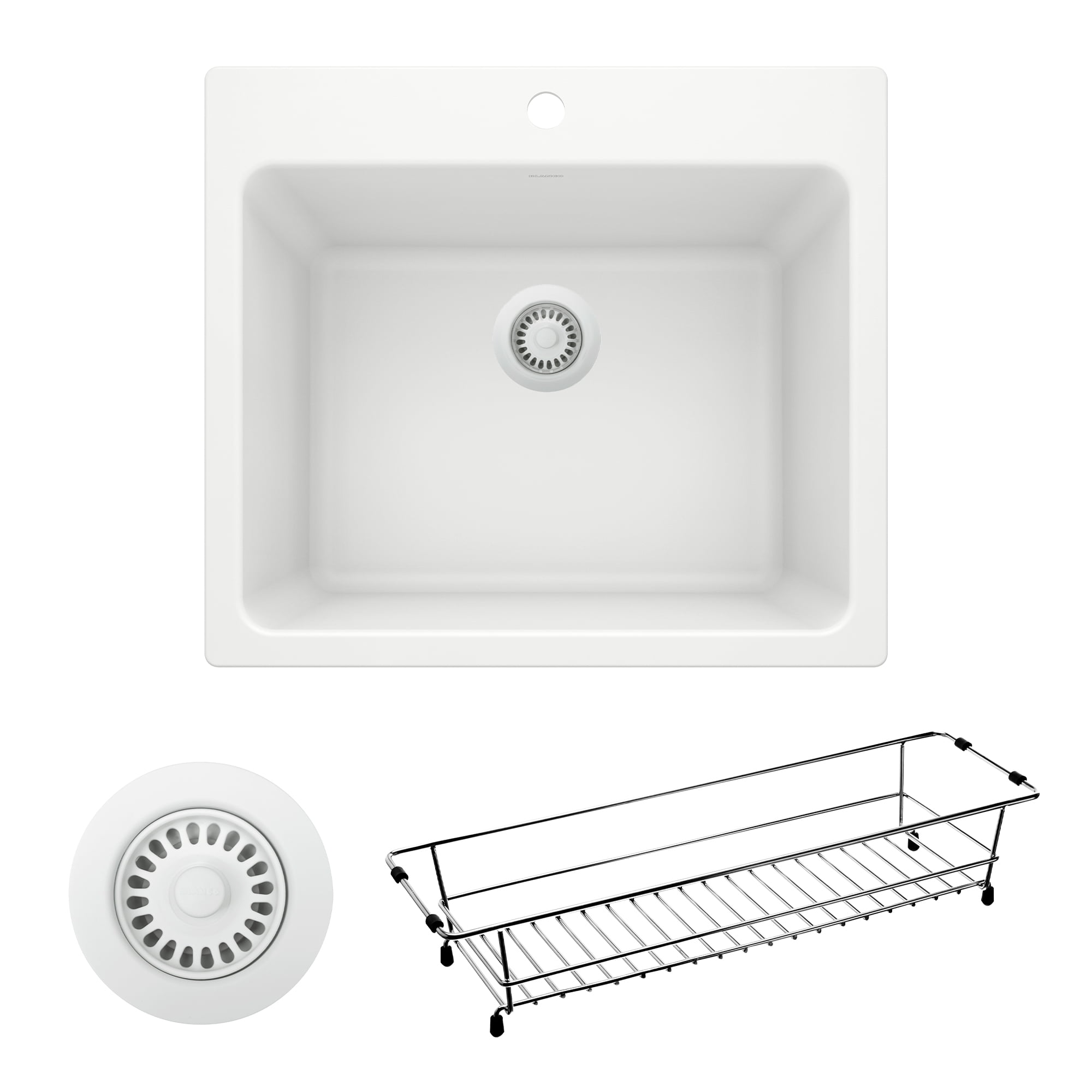 Blanco Liven Dual Mount Deep Bowl Laundry Sink Kit with Water Utility ...