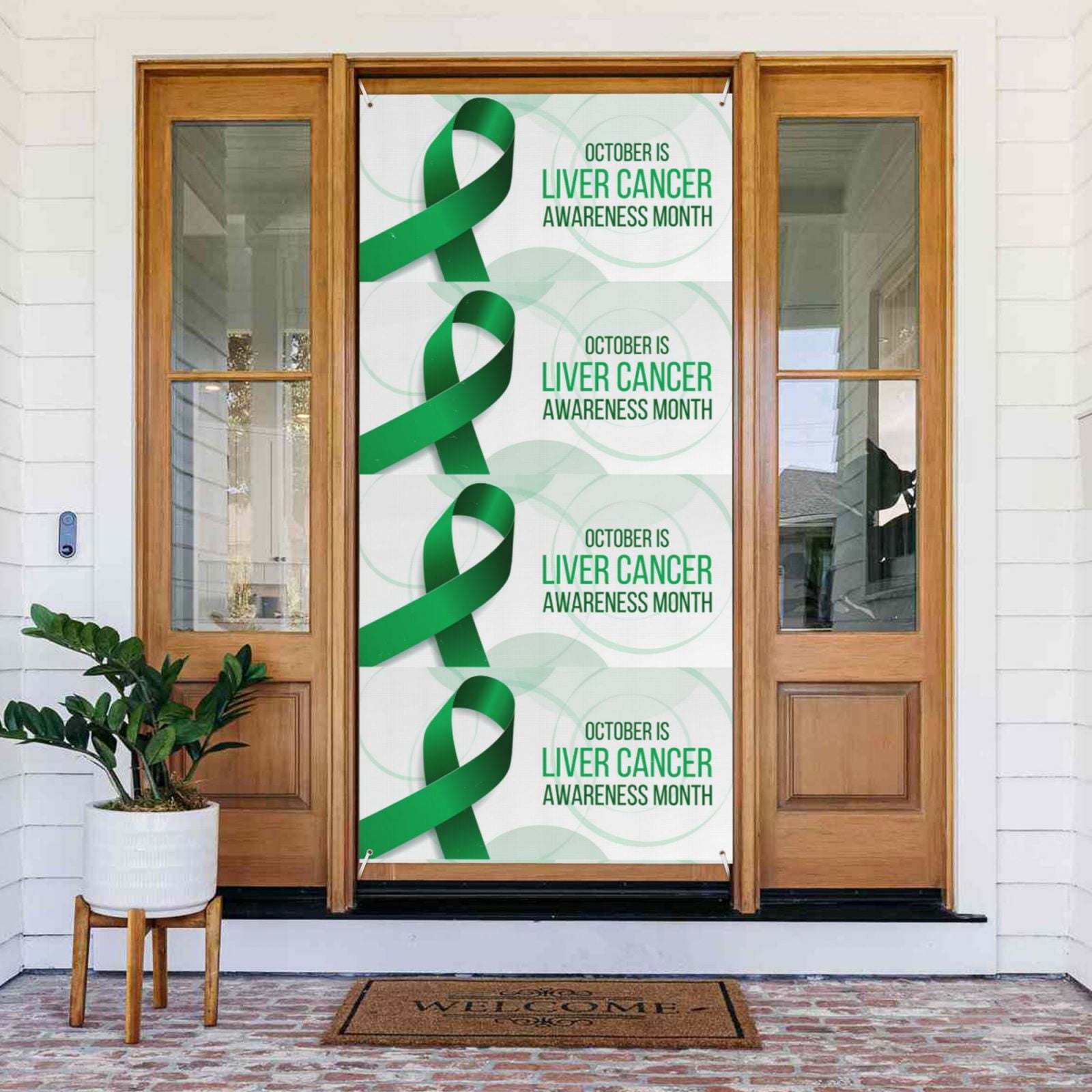 Liver Awareness Month Door Cover Decoration Backdrop Banner Porch Sign ...