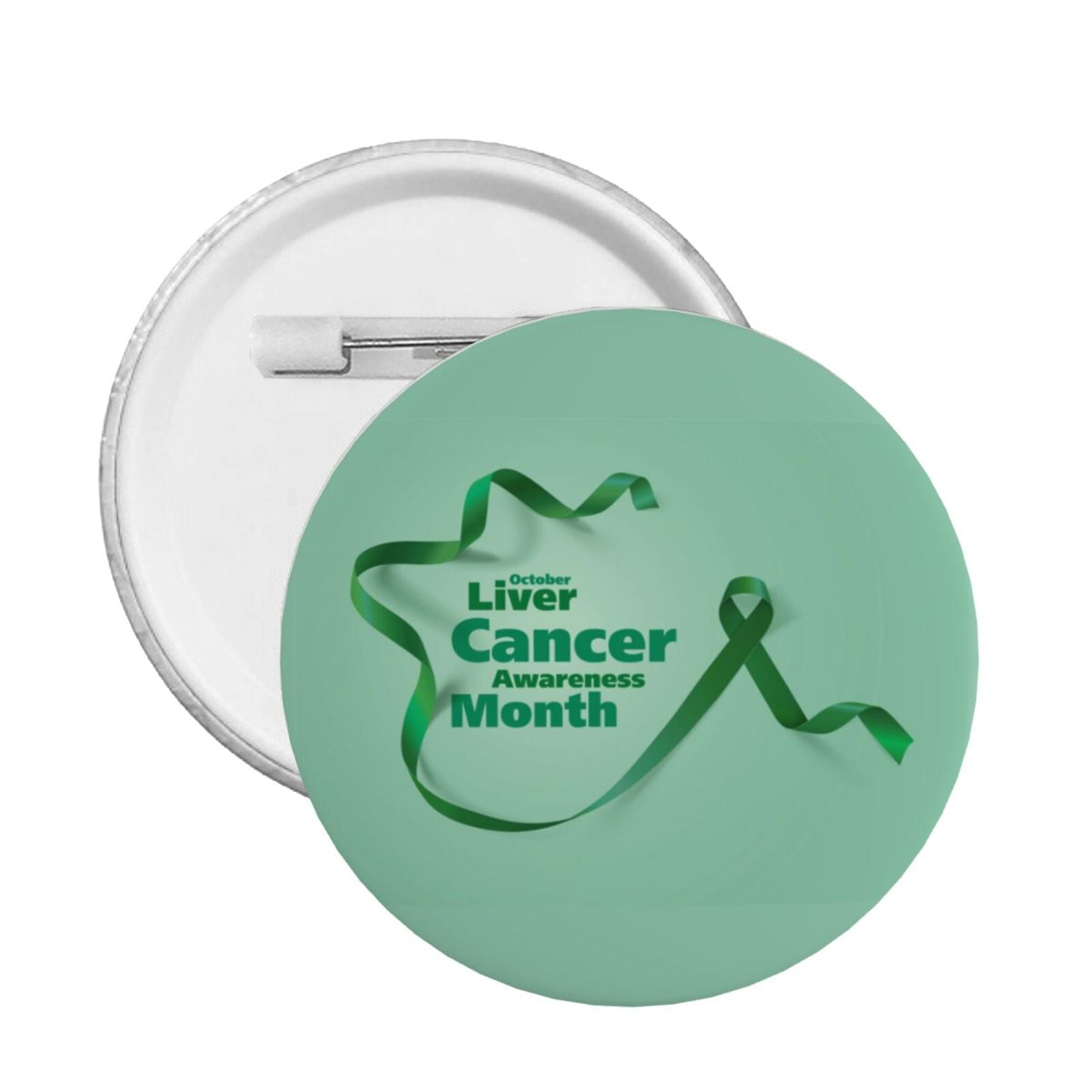 Liver Cancer Awareness Month Circular Button Fashion Badge Decoration ...