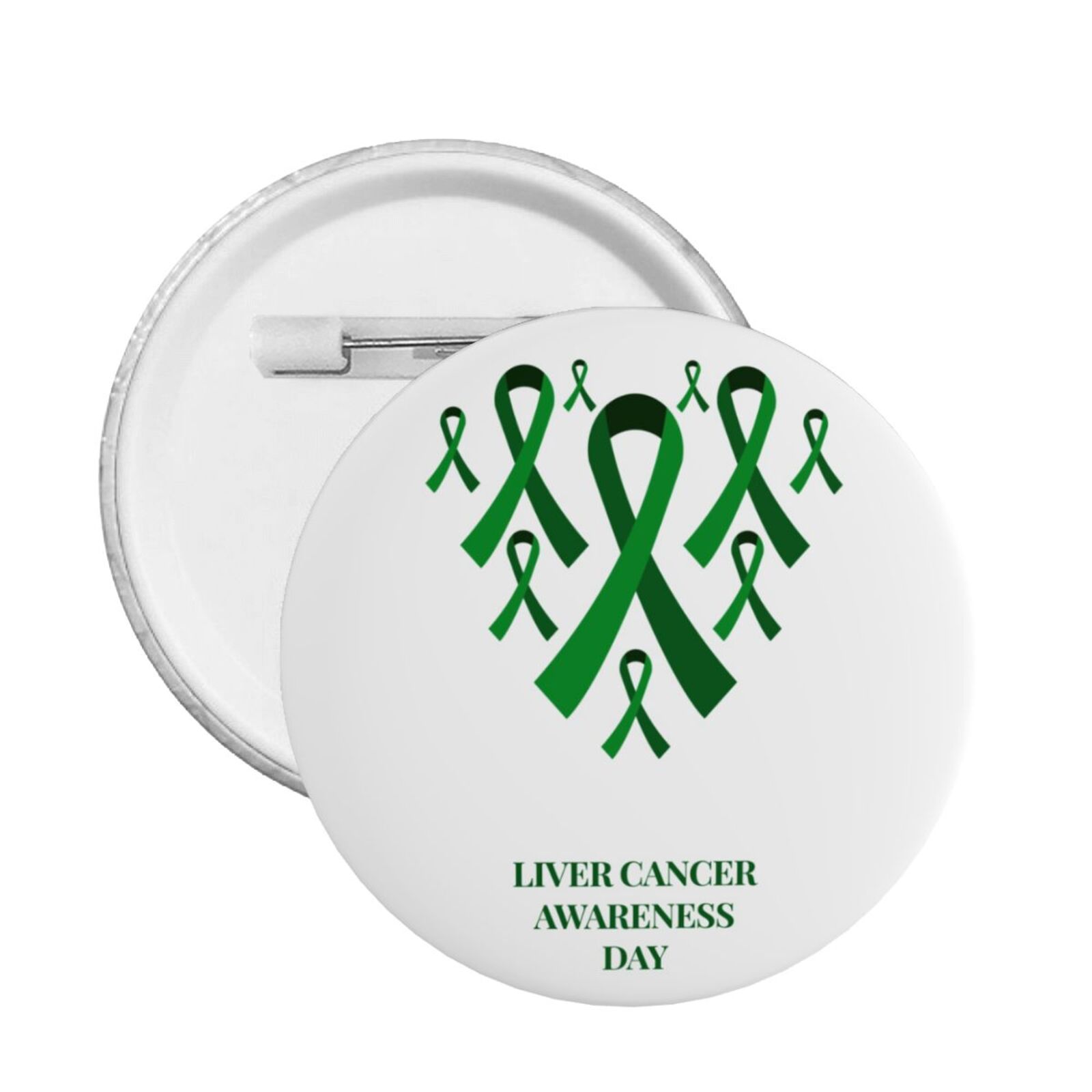Liver Cancer Awareness Month Circular Button Fashion Badge Decoration ...