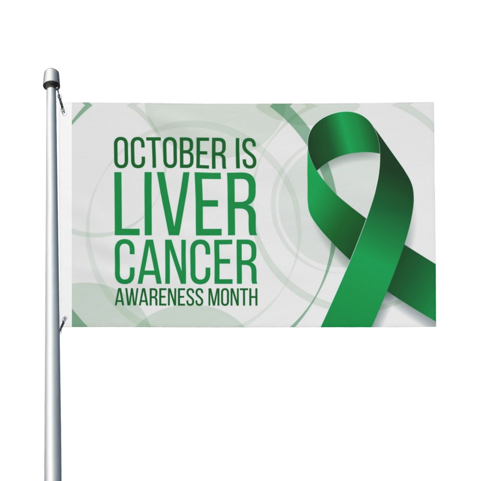 Liver Cancer Awareness Month Flag 3x5 Ft Double-Sided Flag Outdoor Sign ...