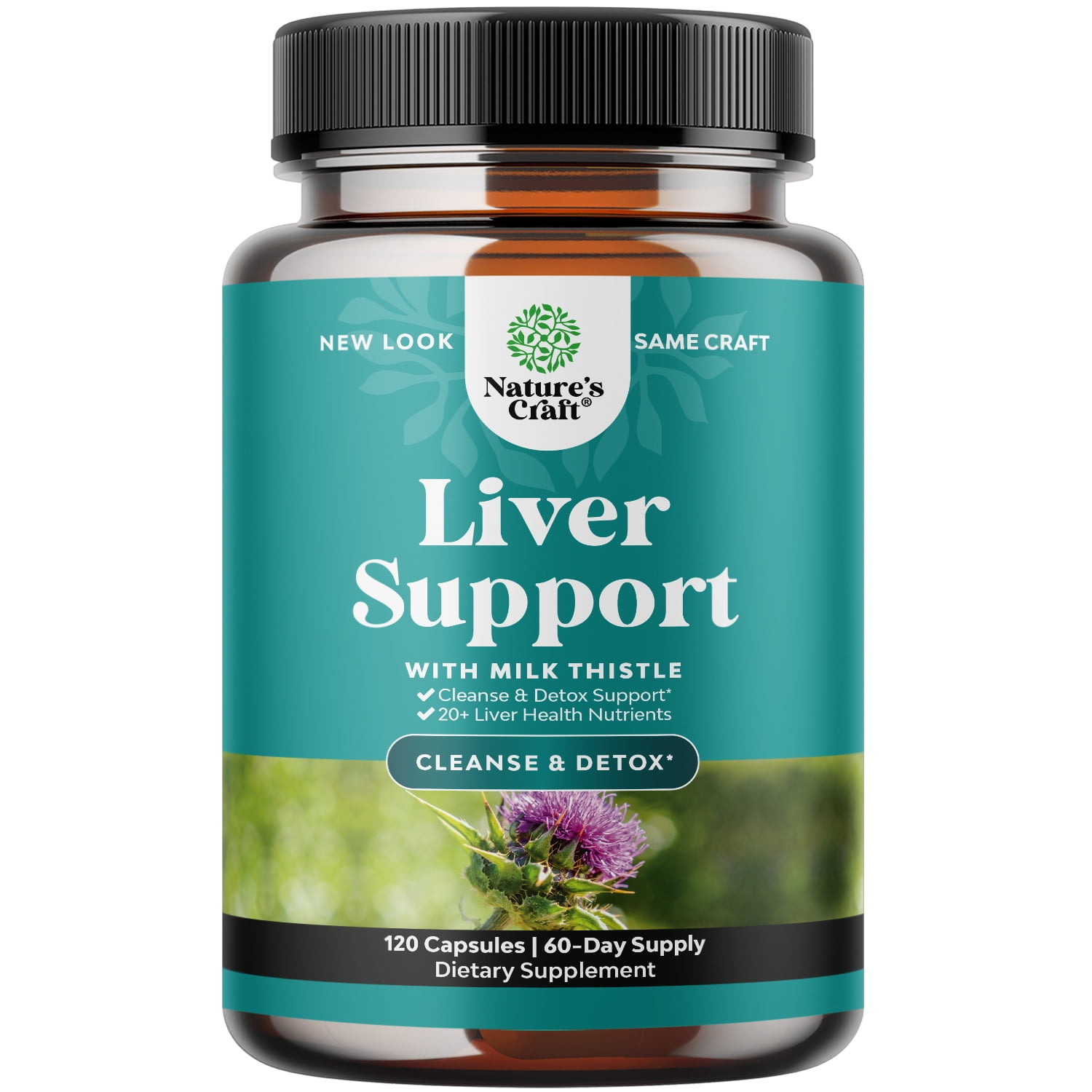 Liver Cleanse Detox And Repair Herbal Support With Milk Thistle