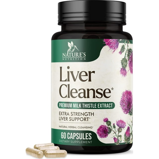 Natures Nutrition Pure Natural Liver Cleanse Detox And Repair Formula