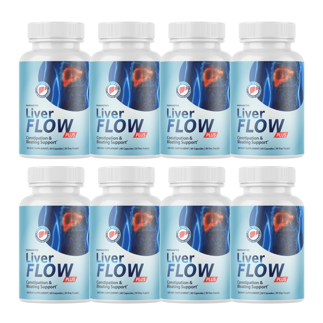 Liver Flow Plus Capsules LiverFlow Pills Gut Health Formula - 8 Bottles ...